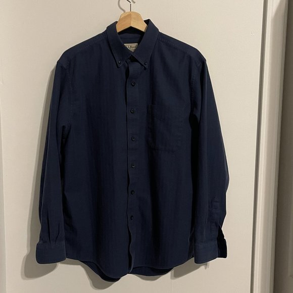 L.L. Bean | Shirts | Ll Bean Navy 0 Cotton Med Overshirt | Poshmark